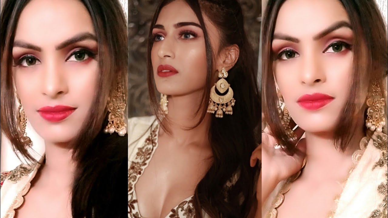 Omg I Tried To Recreate Erica Fernandes Makeup Look 🙈💄 - YouTube