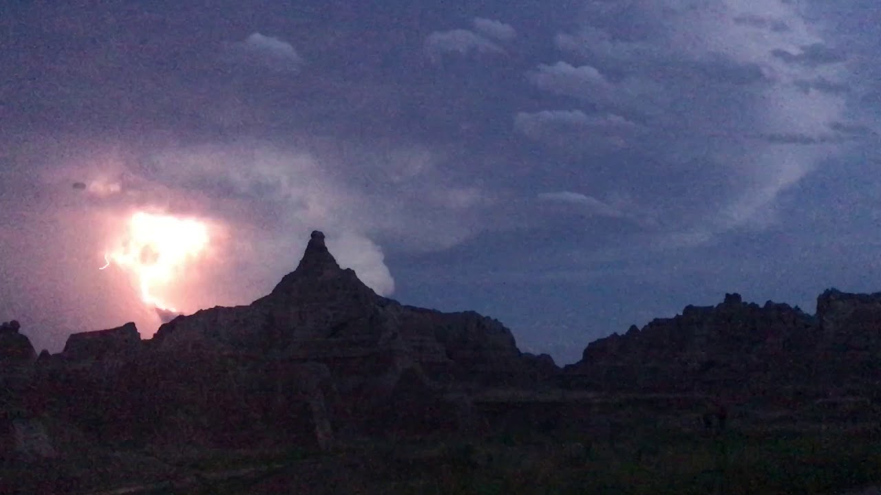 Storm in Badlands - YouTube