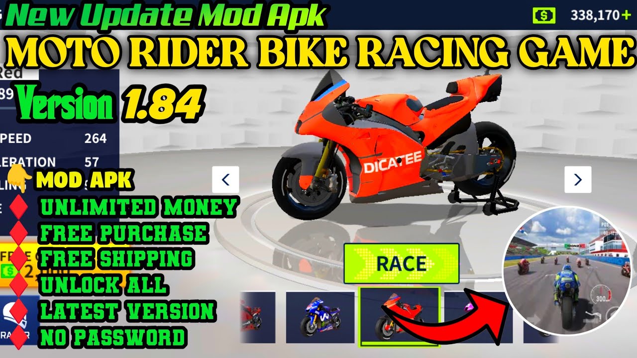 Moto Rider Bike Racing Game Mod Apk v1.84| Unlimited Money||No Ads Free ...