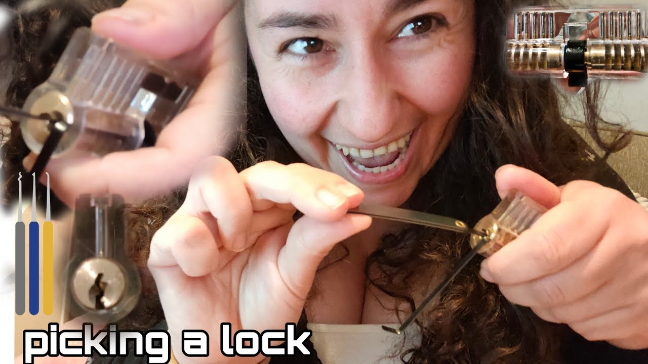 lock picking - picking a lock with treasure women - YouTube