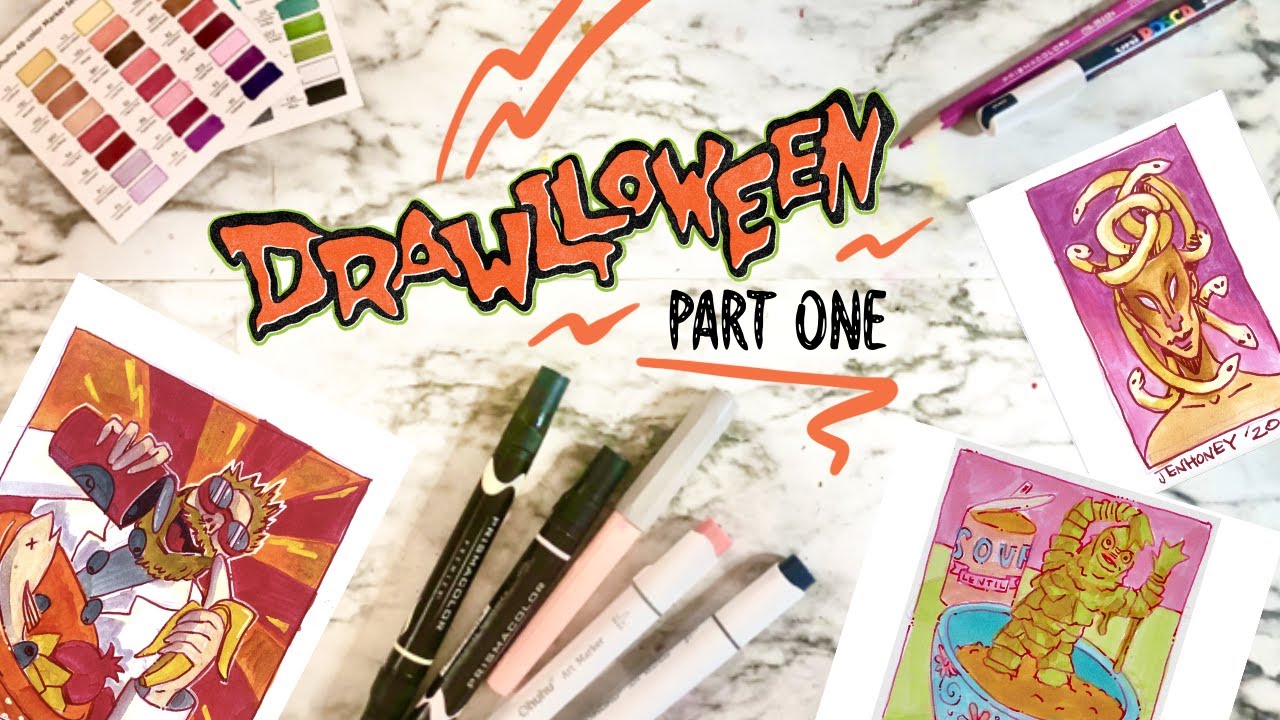 Drawlloween Part One! - YouTube