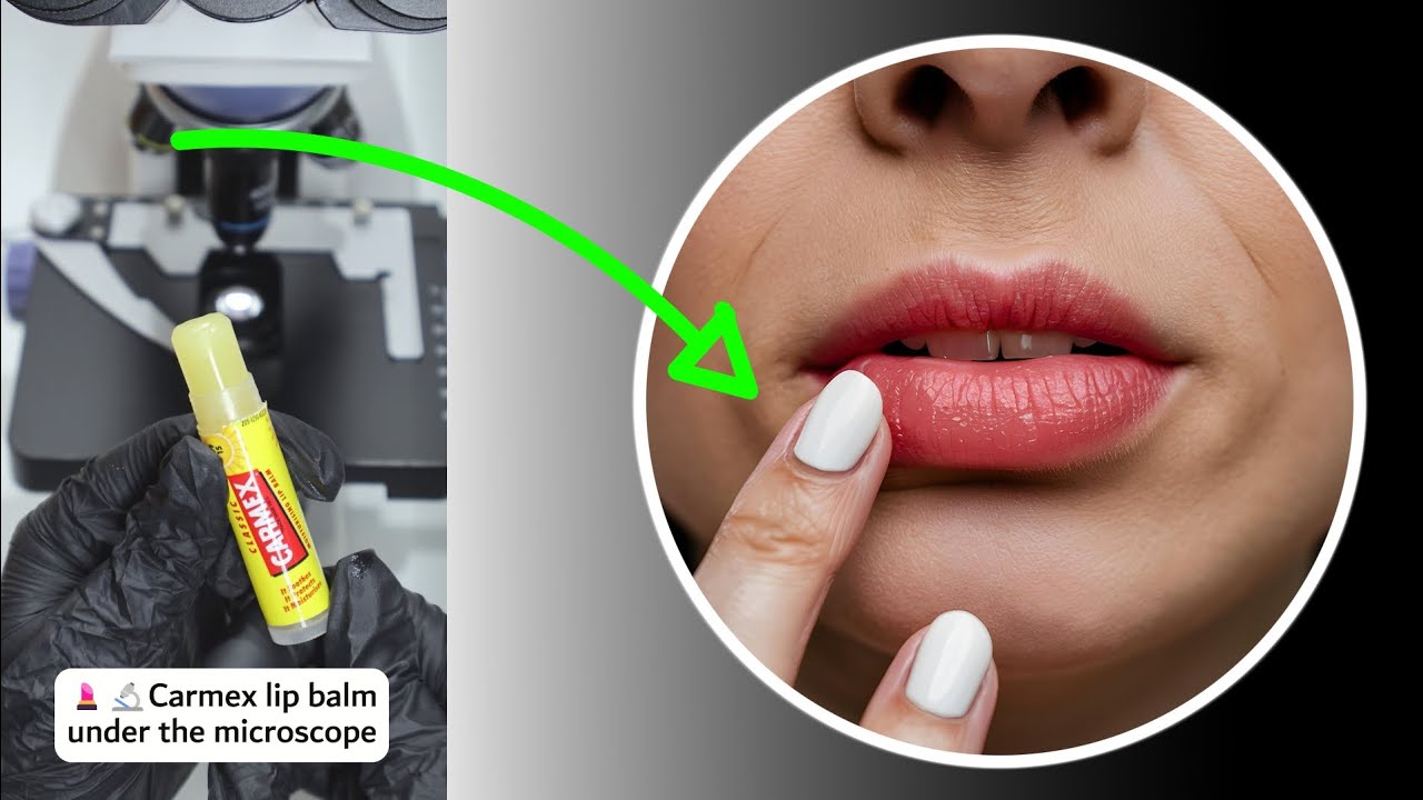 💄🔬Carmex lip balm under the microscope - YouTube