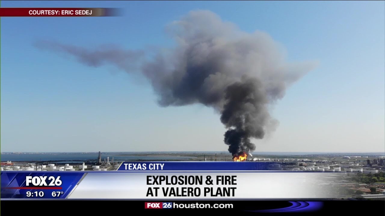 No injuries in fire at Valero Energy facility in Texas City - YouTube