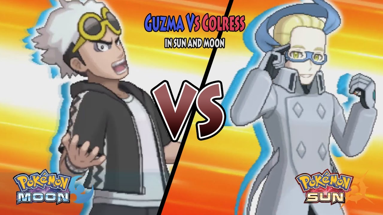 Pokemon Sun and Moon: Guzma Vs Colress (Team Skull Guzma Vs Team Plasma ...