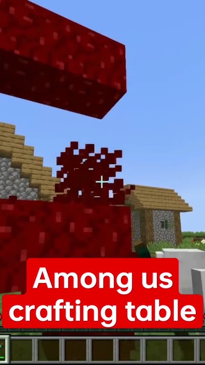 among us crafting table in Minecraft 😳😰 - YouTube