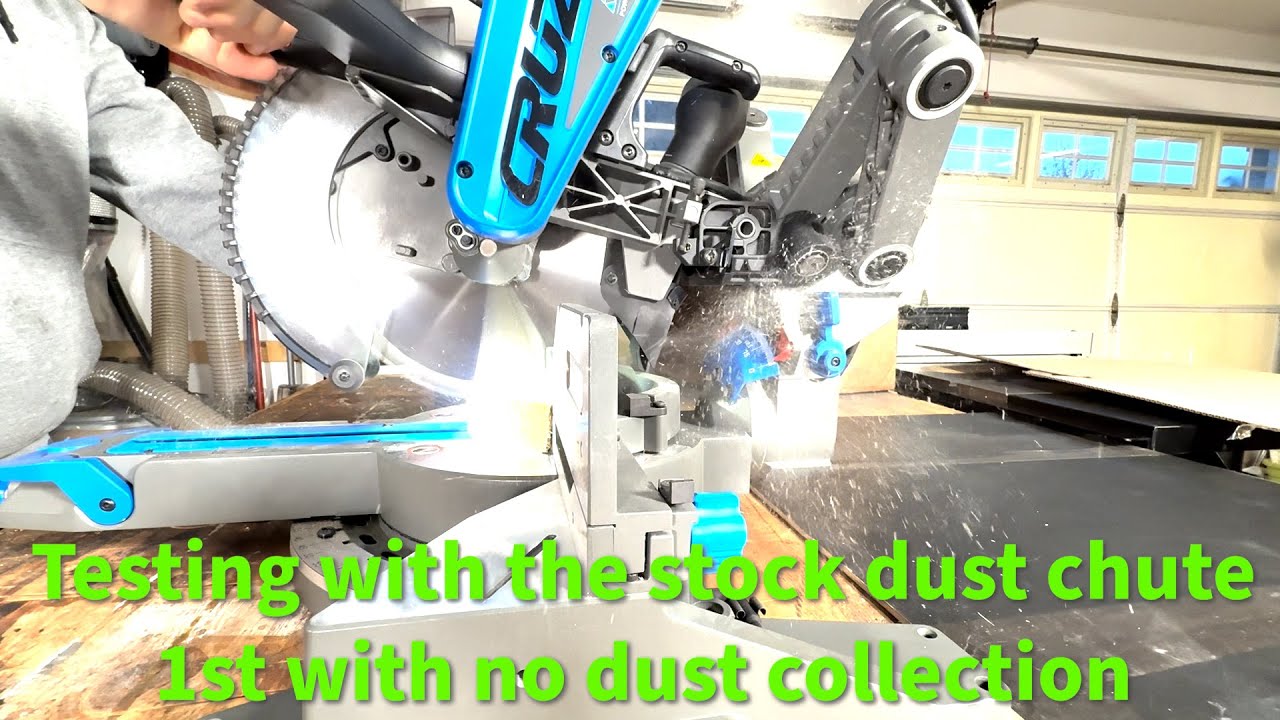 Delta Cruzer Miter Saw Dust Collection - YouTube