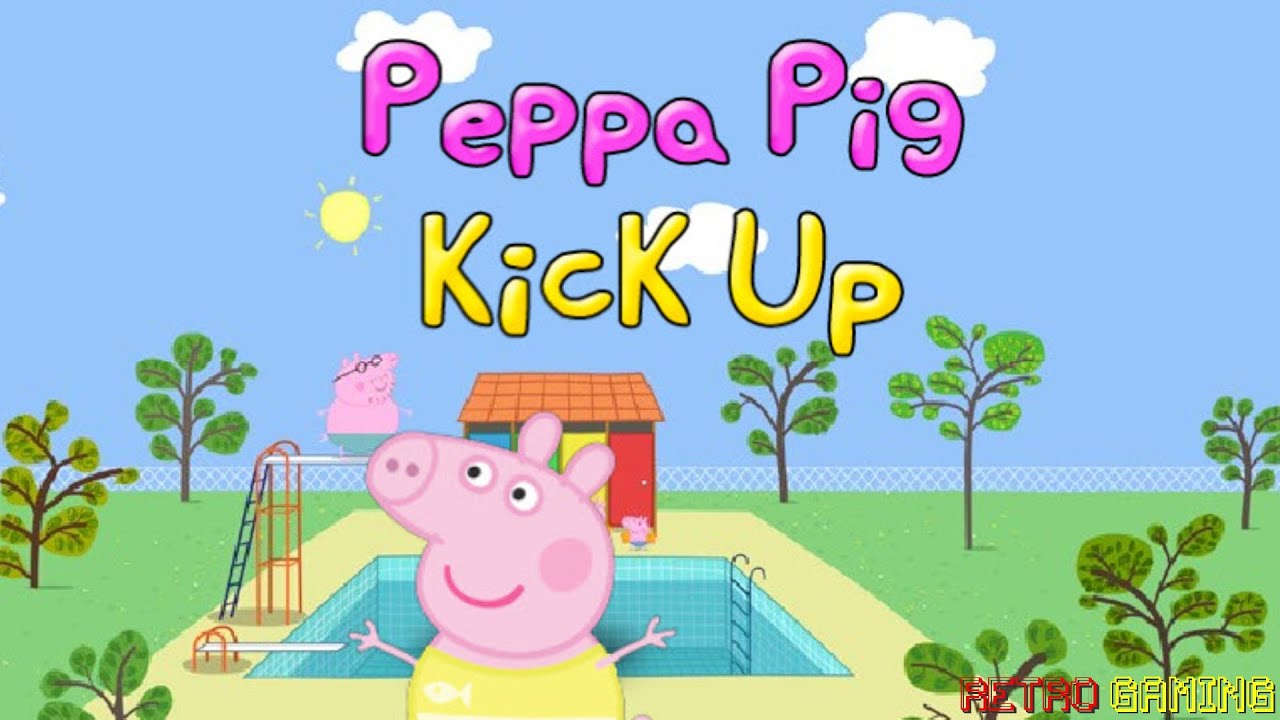 Peppa Pig | Swimming Pool Kick Up | Retro Gaming - YouTube