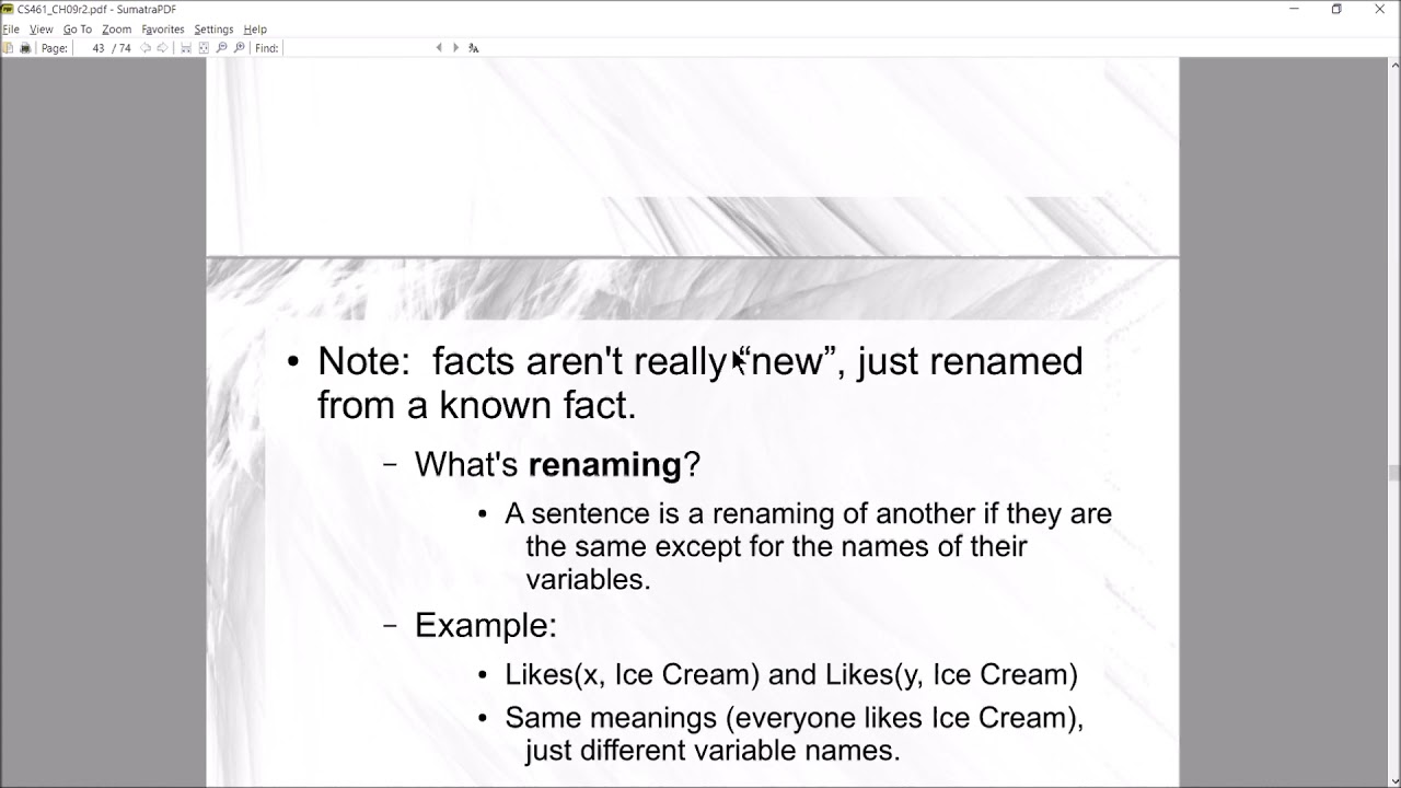 Cs461 Ai Lecture Section 93 Forward Chaining Youtube