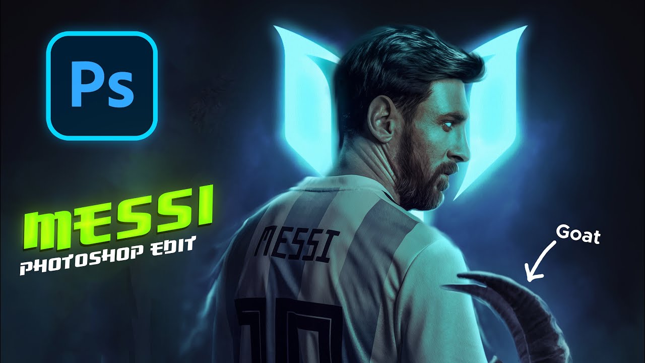 I Made a Crazy Fanart for Messi ( photoshop ) - YouTube