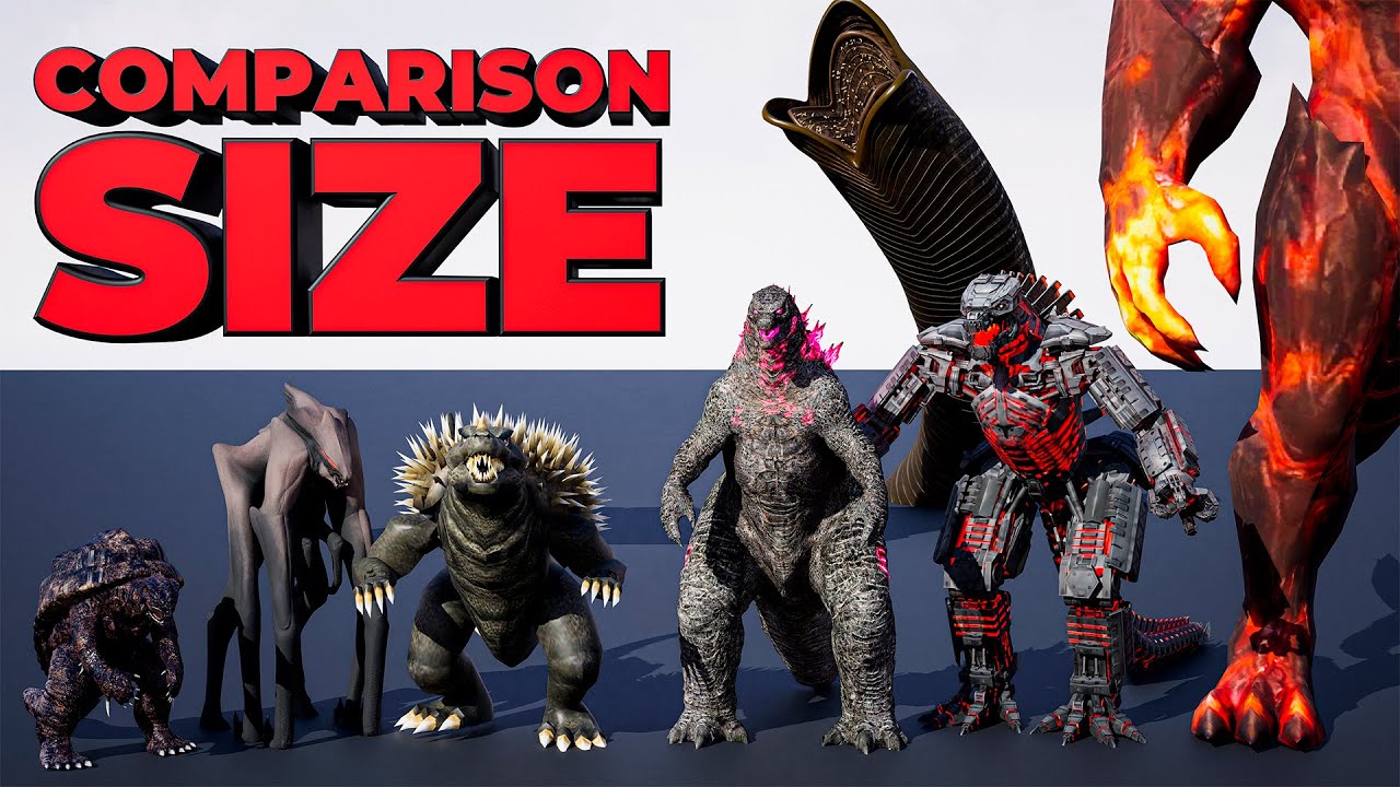 Monsters Size Comparison | 3D Animation - YouTube
