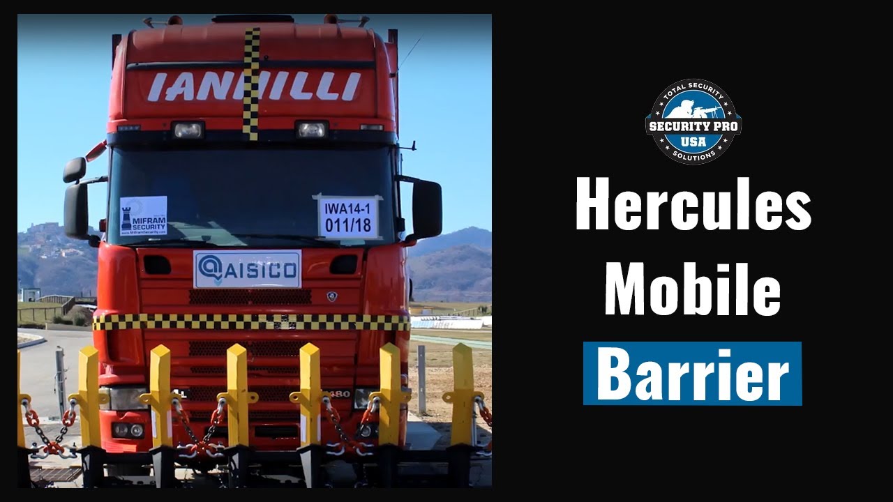 Mifram Pyramid Shape Portable Vehicle Barrier Demo by Security Pro USA ...