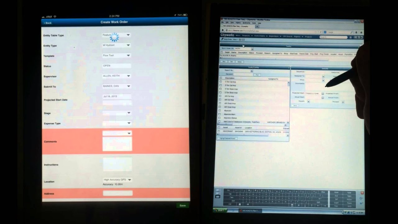 Cityworks on Mobile Devices - iPad with Freeance Mobile & Windows ...