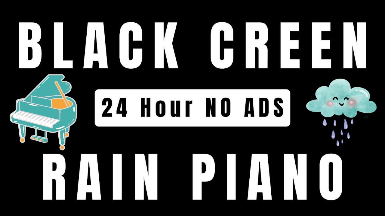 BLACK SCREEN SLEEP MUSIC - 12 Hours Non-Stop Soothing Piano Music with ...