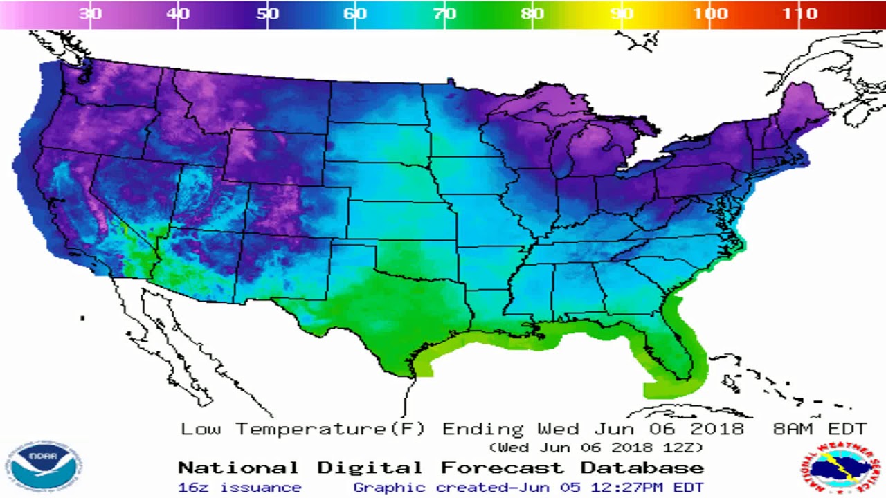 National Weather Map Todays