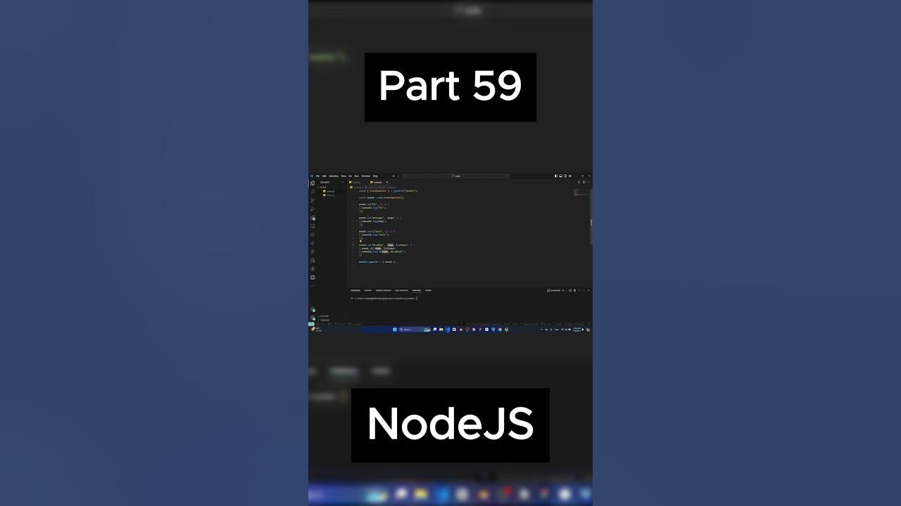 شرح NodeJS #nodejs #js #javascript #node #server #servers - YouTube