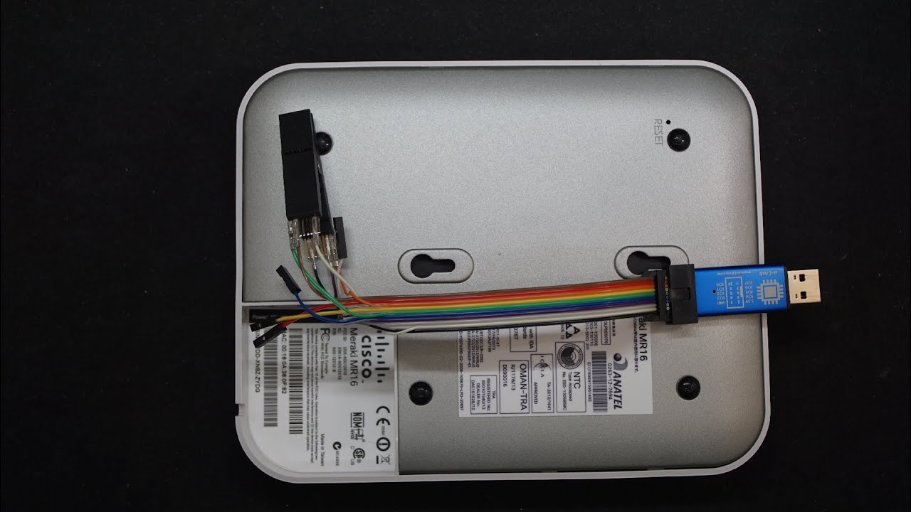 Latest OpenWRT on Meraki MR16 with u-Link NT (SPI method) - YouTube