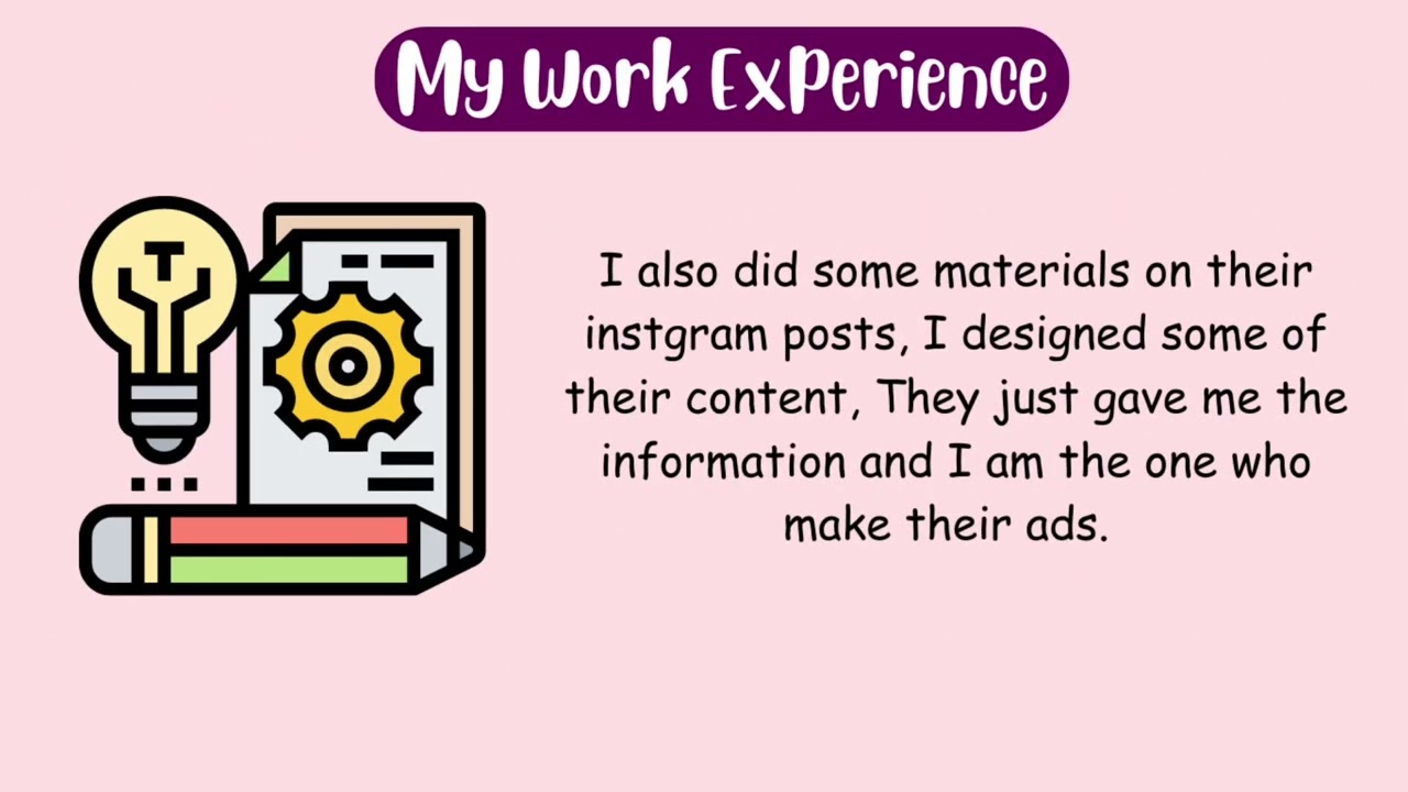 My Sample Work YouTube My Sample Work YouTube