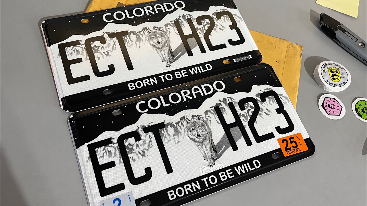 Revealing Colorado’s New Wolf - Born To Be Wild License Plate - YouTube