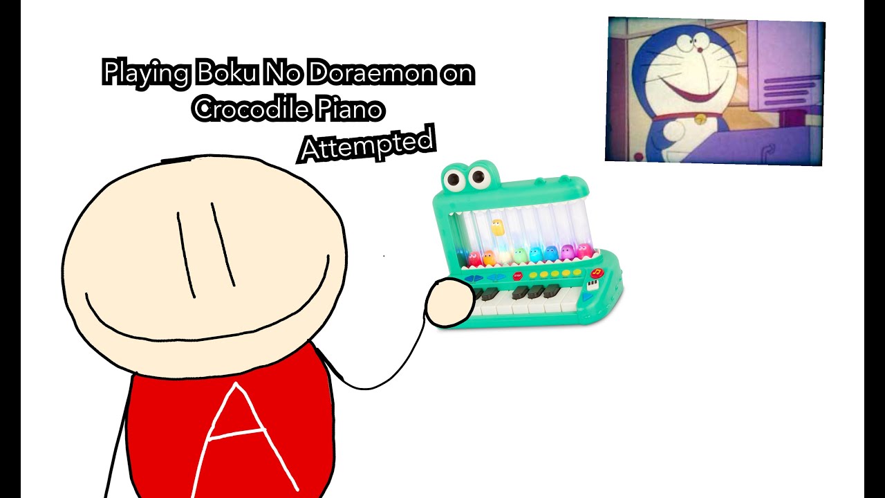 I attempted playing Boku No Doraemon on a kids Piano ...