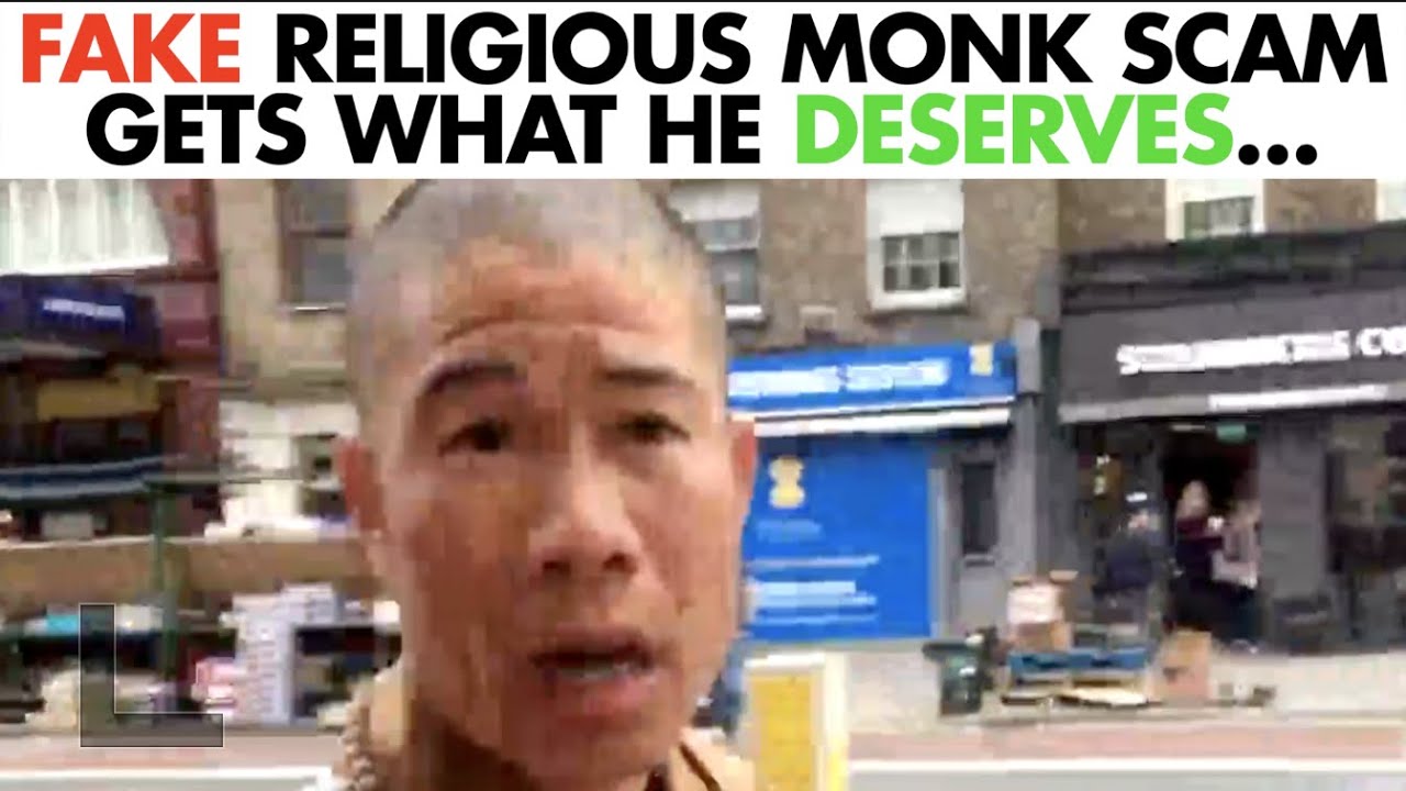 FAKE religious monk SCAM gets what he DESERVES - YouTube