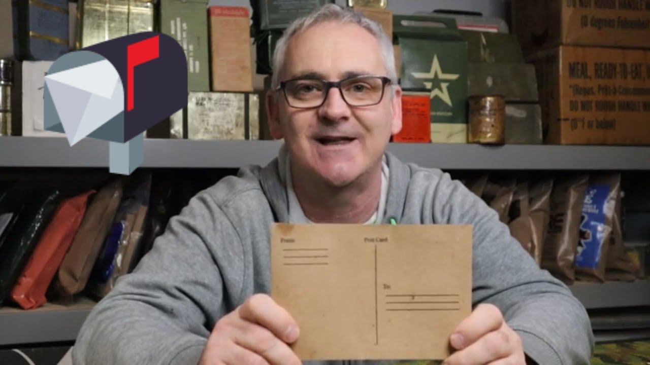MRE Postcard Draw. - YouTube