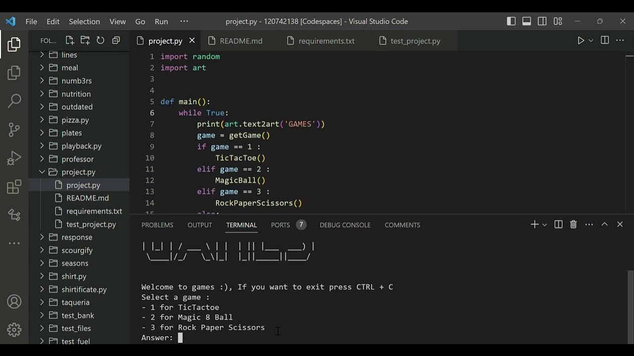 project py 120742138 Codespaces Visual Studio Code 2023 03 21 17 28 10 - YouTube