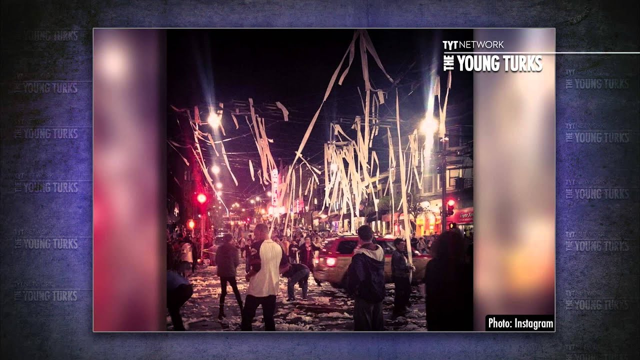 Riots In San Francisco After Giants World Series Win - YouTube