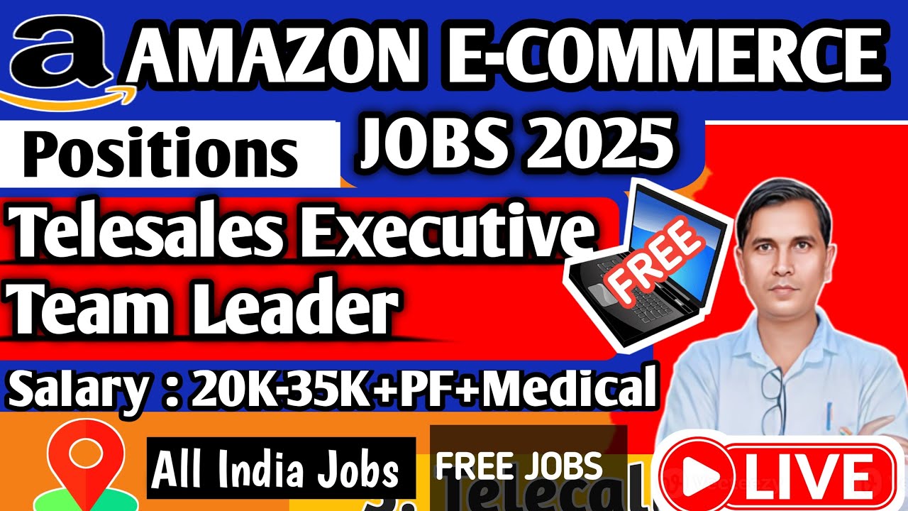 Live 🔥 Amazon E-Commerce Jobs 2025 | Telesales & Team Leader Interview ...