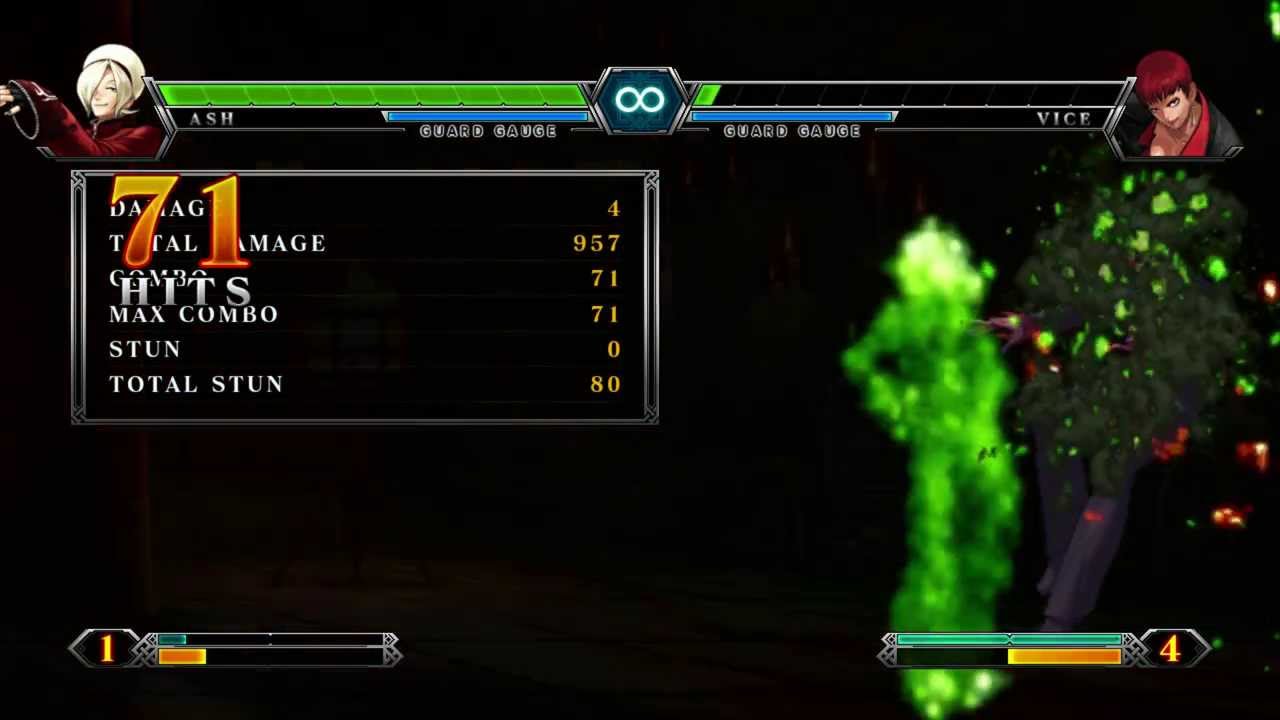 KOF XIII - Ash Crimson 100% Corner HD combo - YouTube