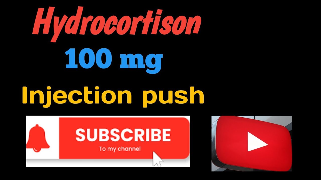 Hydrocortisone |Cortinex| 100 mg intramuscular injection push - YouTube