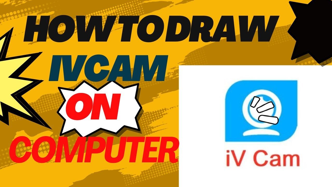 How to draw iV cam Logo on computer | iV cam Drawing , Creative drawing ...