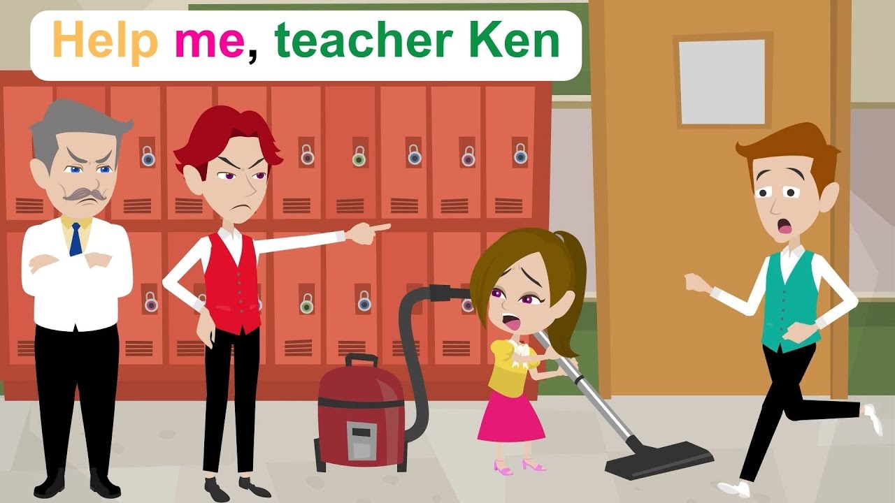 Teacher Tom avenges Ella - Simple English Story - Ella English - YouTube