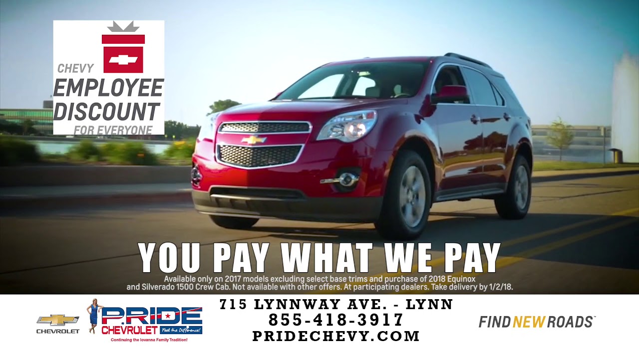 Chevy Employee Discount - YouTube