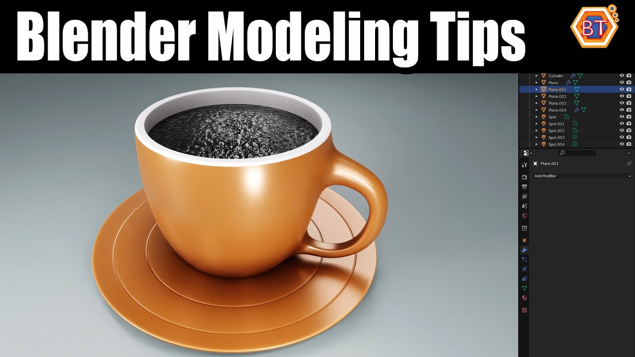 Cup Modelling - Blender Beginner Tutorial - YouTube