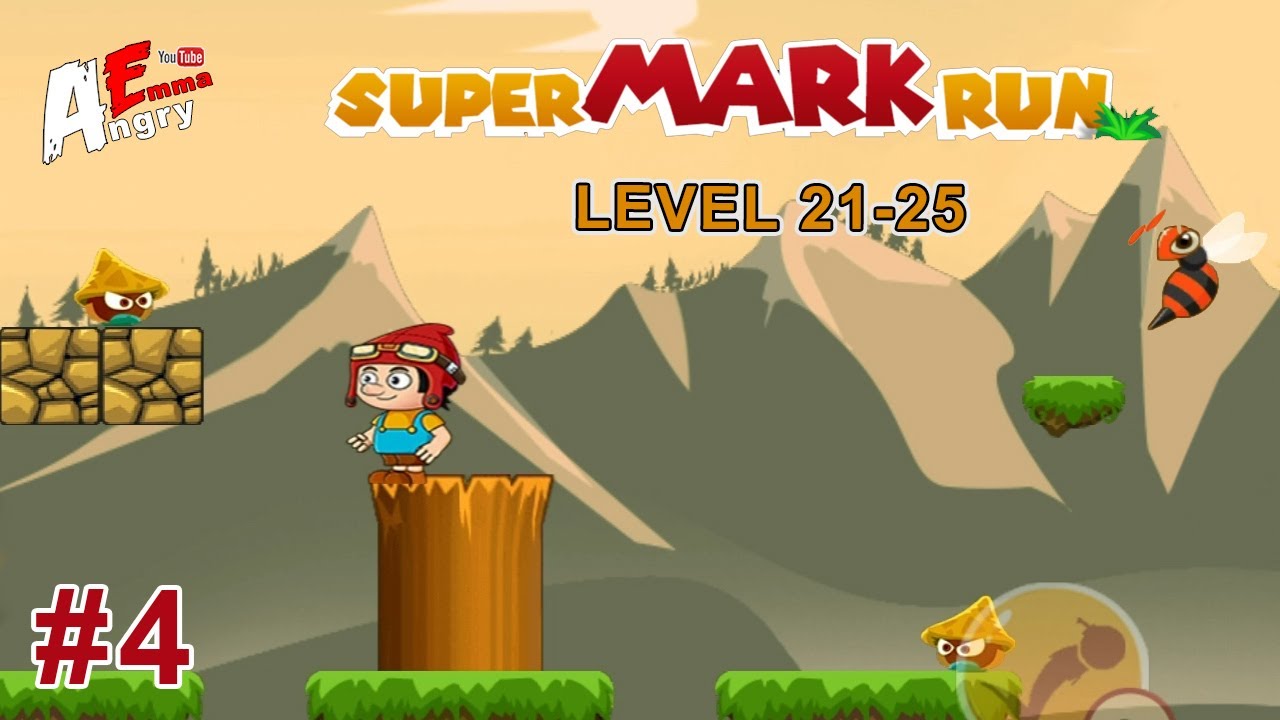 Super Mark Run - Gameplay #4 level 21-25 (Android) - YouTube