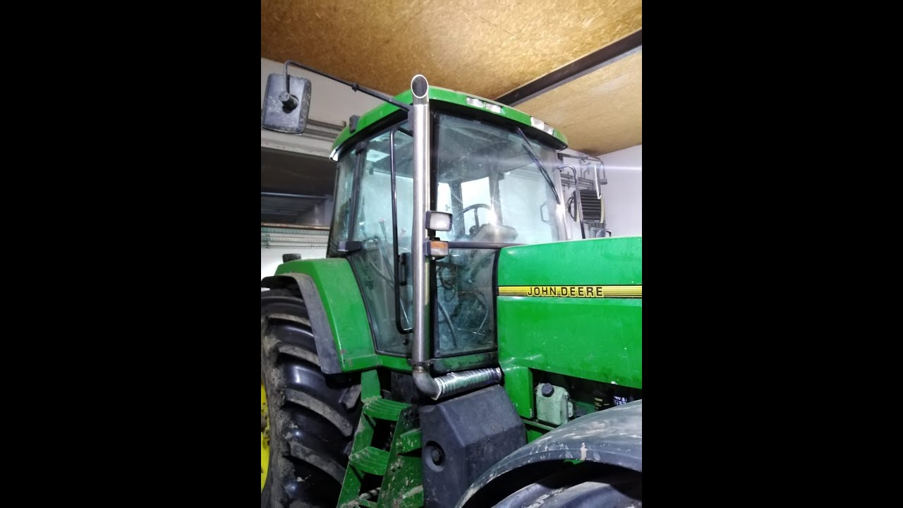 John Deere 7600 and 7810 Stainless Exhaust Nowy Wydech z nierdzewki ...