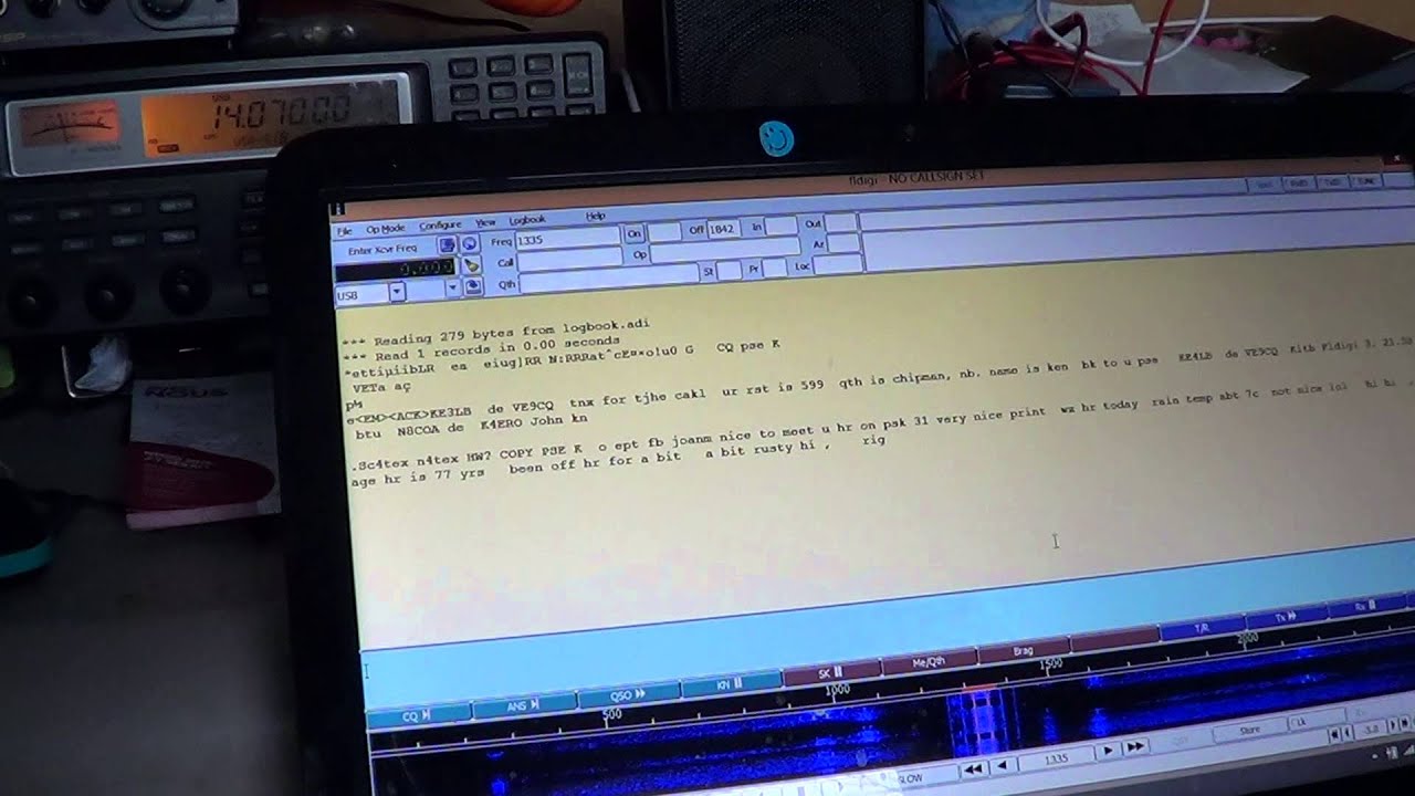 Demonstration of Bpsk31 Decoding using FLDIGI software - YouTube