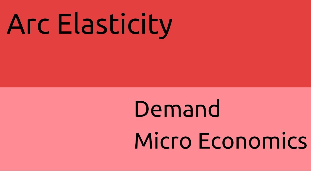 What is Arc Elasticity | Demand Micro Economics | CA CPT | CS & CMA ...