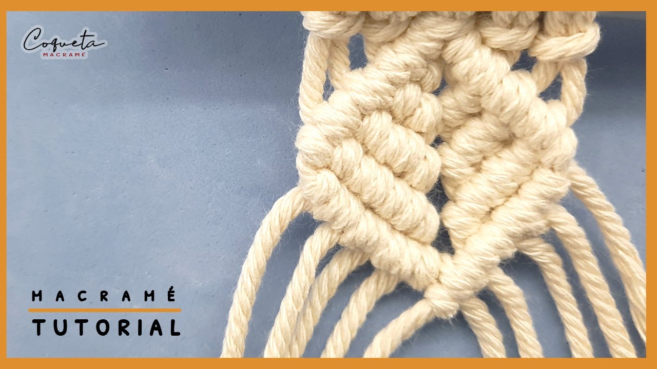 Tutorial ROMBO de MACRAMÉ paso a paso - YouTube