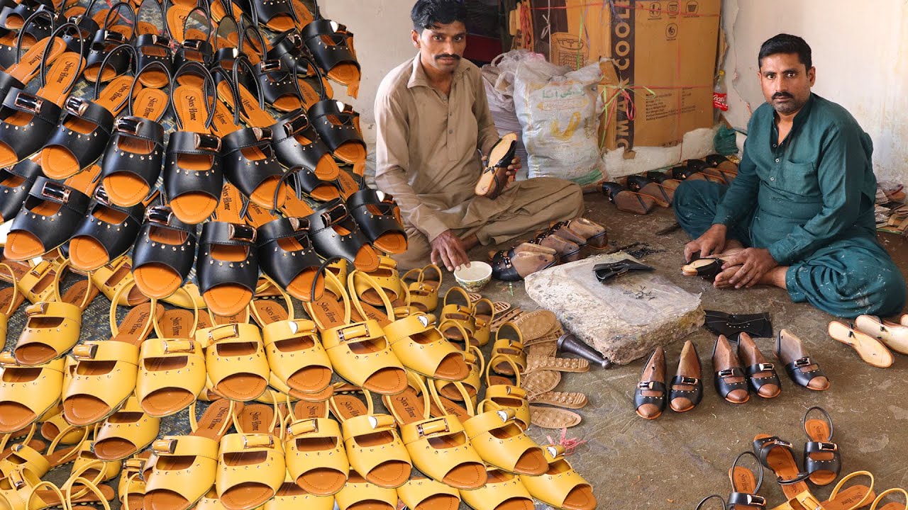 Amazing Handmade Sandal Shoes Making ! How To Make Sandal Shoes - YouTube