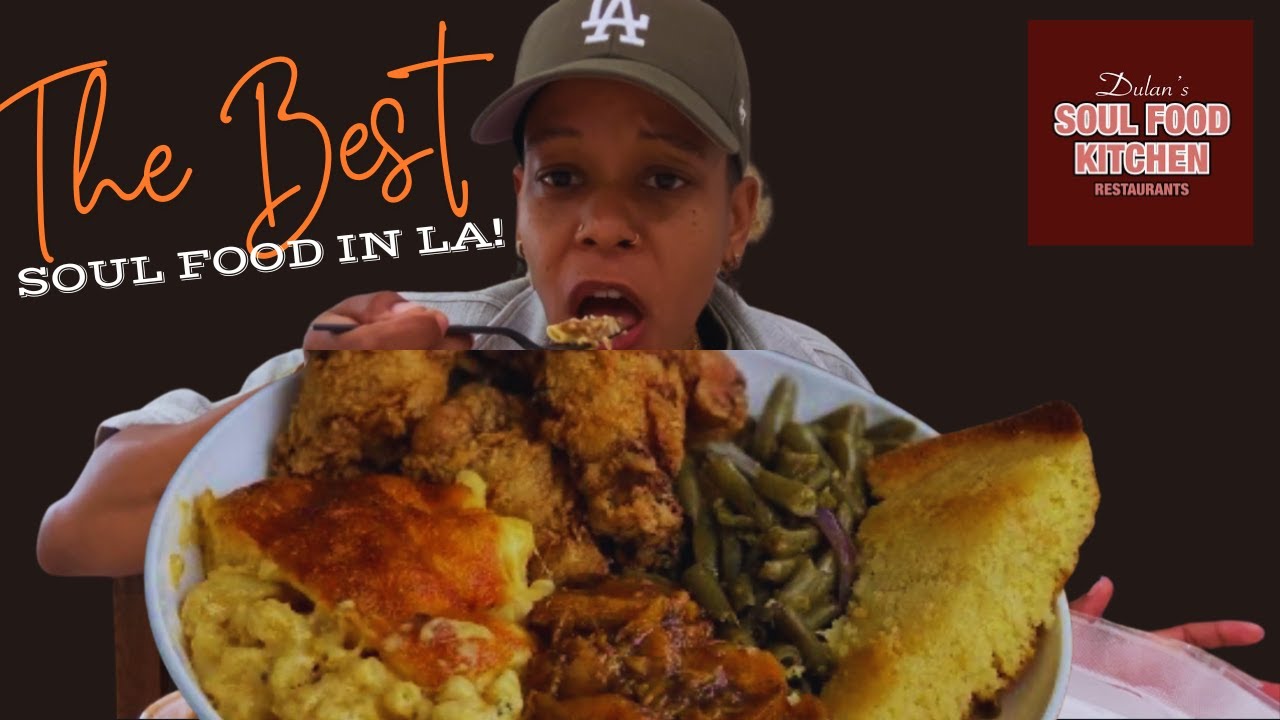 TRYING DULANS SOUL FOOD FOR THE FIRST TIME IN MY NEW HOUSE! - YouTube