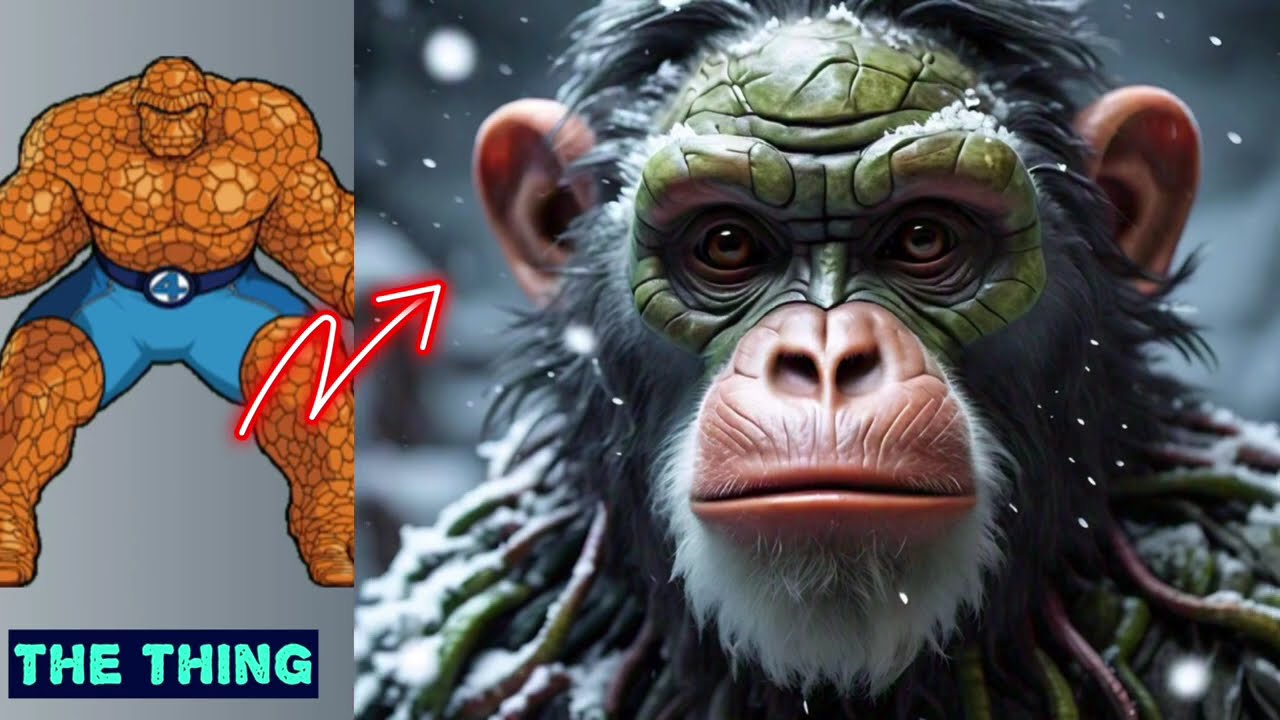 Superheroes AVENGERS BUT MONKEY VENGERS 🔥 ALL MARVEL & DC CHARACTERS 💥 ...