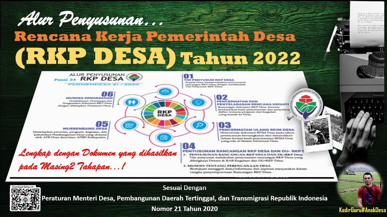 Alur Penyusunan RKP Desa ||Sesuai Permendes PDTT No 21 Tahun 2020 - YouTube