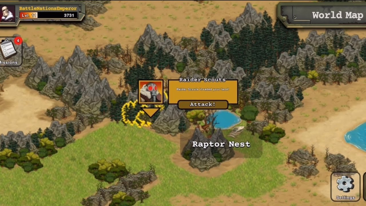 Battle Nations Beta Gameplay #10 | Discovering The Raptor Nest and ...