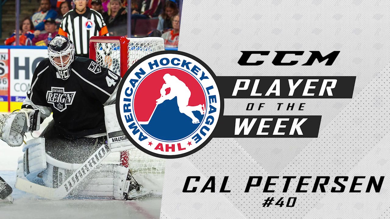 Cal Petersen - AHL Player of the Week - YouTube