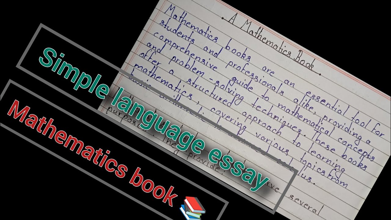 Mathematics book/ essay writing in english language/# ...