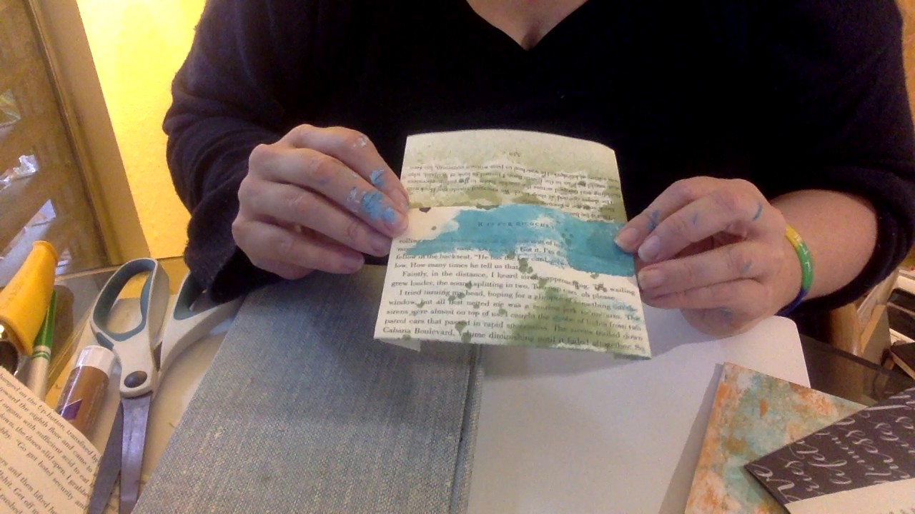 Library Style Pocket DIY for Junk Journals & Smash Books Tutorial - YouTube