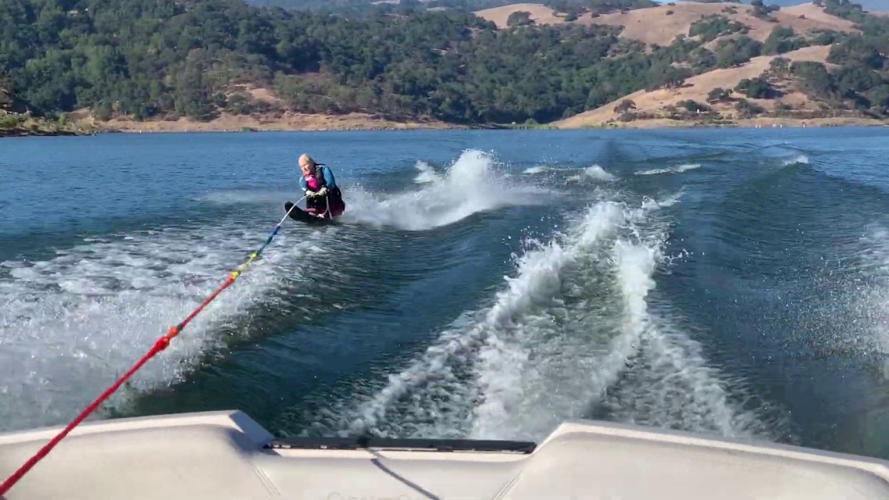 Waterskiing at Lake Calero in the Fall - YouTube