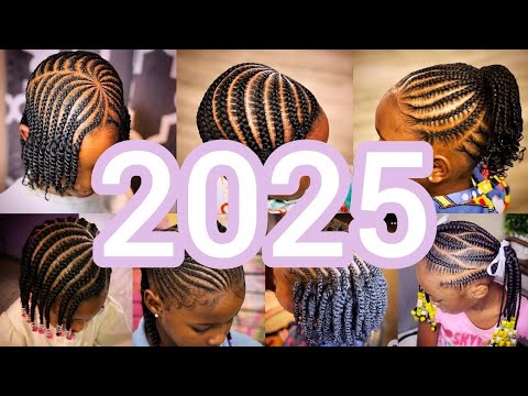 🔥♥️2025 Cute Cornrow and Braids Hairstyles For Little Girls | Kids Hairstyles for Back to School 💯