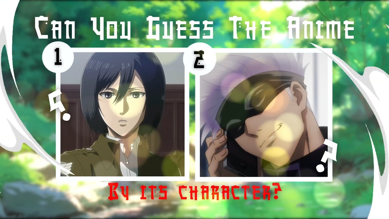 Guess the anime by its character! [easy] Anime Quiz! - YouTube